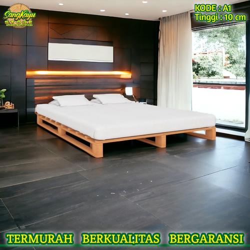 Jual Tempat tidur kayu minimalis dipan divan alas matras kasur spring ...