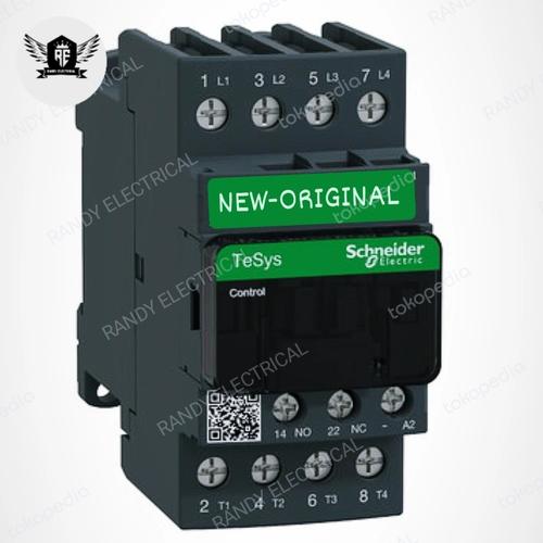 Jual SCHNEIDER CONTACTOR LC1D258BD 4P 40A 2NO+2NC COIL 24VDC NEW ...