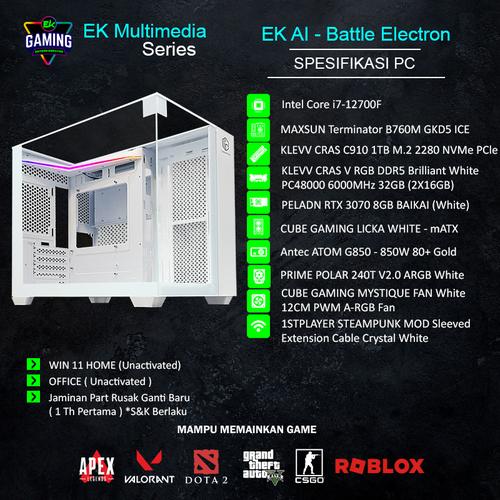 Promo PC Rakitan EK AI - Battle Electron - Core i7 RTX 3070 - Enter Komputer - Battle Electron ...