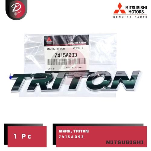 Jual Logo Emblem TRITON Mitsubishi Triton Tahun 2008-2015 All New ...