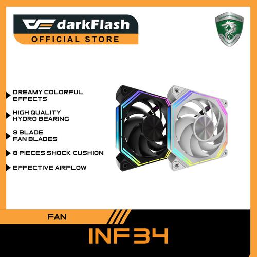 Promo darkFlash INF34 A-RGB Cooling Fan [Single Fan] - Hitam - Jakarta ...