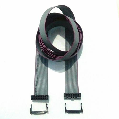 Jual 2 Meter Cable Data 16pin Flat Cable 16 pin + IDC Socket Female to ...