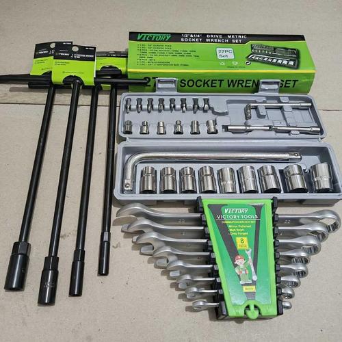 Jual jual Tool Kit 1set Tekiro Kunci T 4 Pcs 8-10-12-14mm + Kunci Shock ...