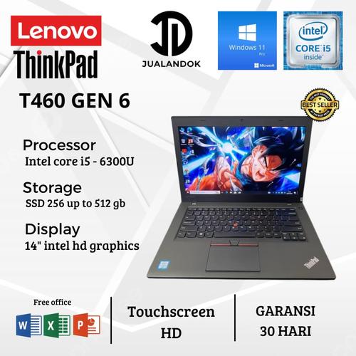 Promo Laptop Lenovo Thinkpad T460 Core i5 Gen 6 - 8GB - 256GB ...