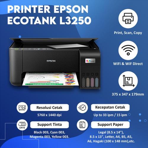 Jual Printer Epson L 3250 All in One Wireless L3250 Ink Tank Printer ...