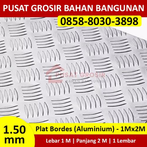Jual Plat Bordes Aluminium 1.5mm x 1000mm x 2000mm Checkered Plate ...