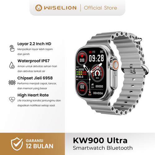 Promo WISELION Smartwatch Kw900 Ultra - Jam Tangan Pintar dengan ...