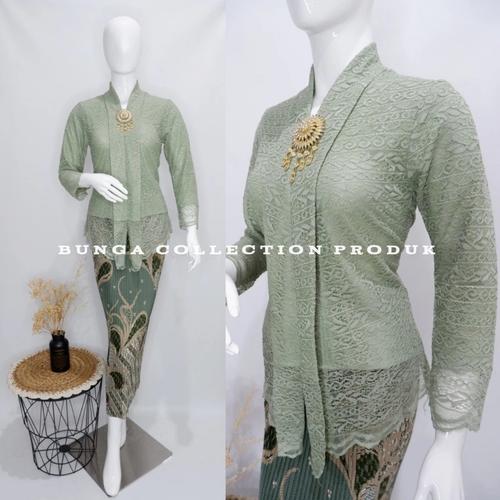 Jual setelan kebaya brokat / setelan kebaya modern / kebaya Kartini ...