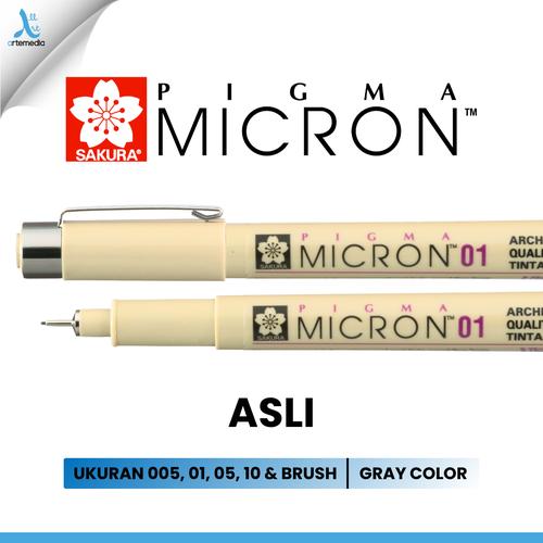 Jual Drawing Pen Sakura Pigma Micron Gray Color Pigment Ink Pulpen ...