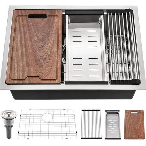 Jual Murah 24 Inch Undermount Kitchen Sink WorkstationBokaiya 24X19 ...