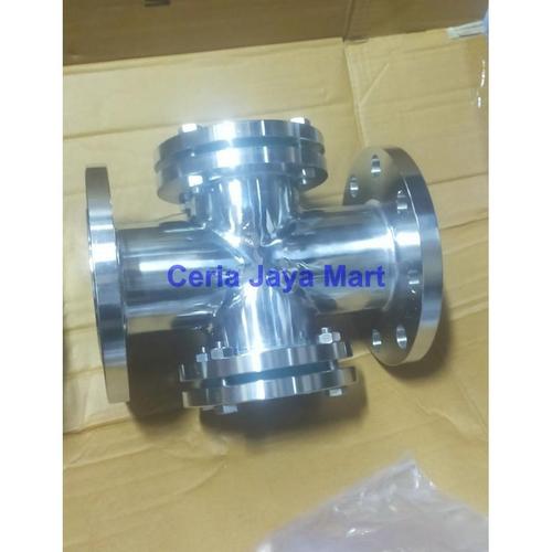 Jual [GIP] Sight Glass SS Flange 3" Inch DN80 SS304 / Flow Indicator ...