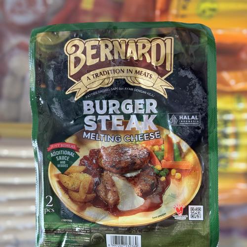 Jual Bernardi Burger Steak Melting Cheese / Patties Daging Sapi dan ...
