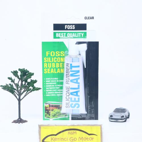 Jual Foss Bening 70gr Silicone Rubber Sealant Lem Perekat Kaca Aquarium ...