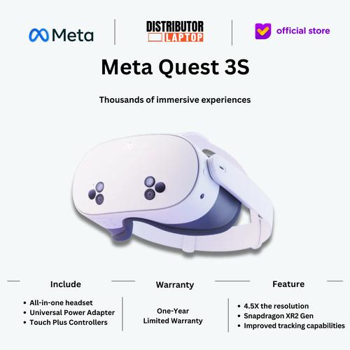 Promo Meta Quest 3S & 3 / Oculus VR Virtual Reality Headset Metaverse ...
