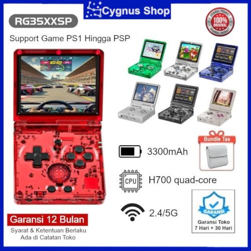 Jual ANBERNIC RG35XXSP Flip Handheld Portable Retro Video Game Console ...