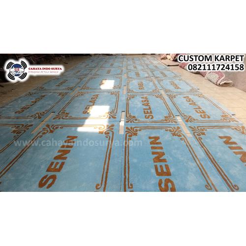 Jual Karpet LIFT NAMA NAMA HARI | TANPA SAMBUNGAN | KARPET UTUH ...