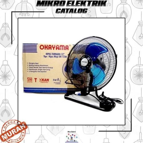 Jual Gemmal- Kipas Angin Besi Tornado Okayama 12 inch 2in1 (Kipas Meja ...
