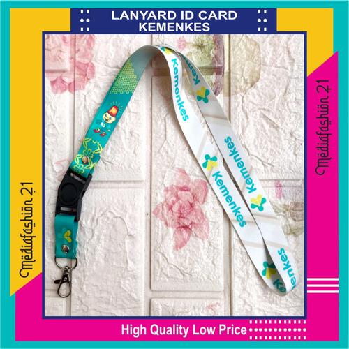 Promo Lanyard Tali Gantungan ID Card KEMENKES BARU (KEMENTERIAN ...