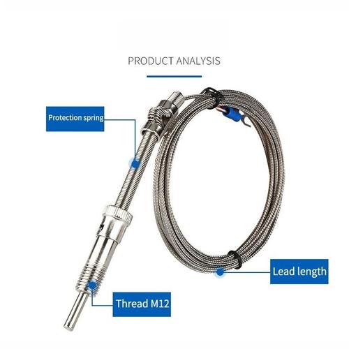 Jual Thermocouple Type K Bayonet Probe Kabel 2M Stainless Temperature ...