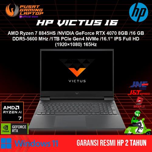 Promo HP Victus 16 RTX4070 8GB AMD Ryzen 7-8845HS/16GB/1TB SSD 16.1 ...