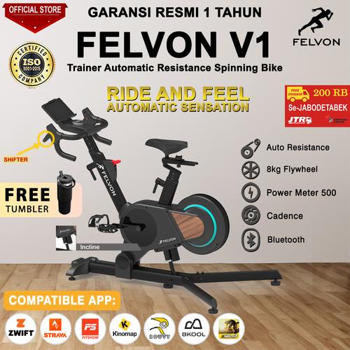 Promo Felvon Spinning Bike V1, V2, V3 Pro, X1 Via Cargo - X1 Hitam ...