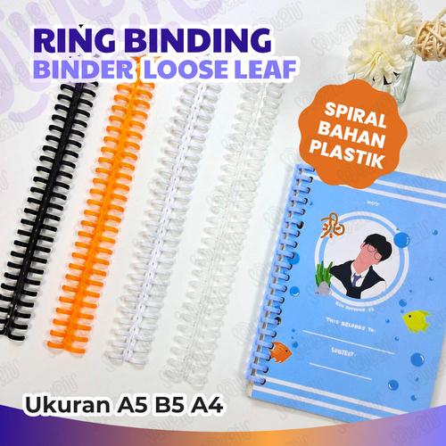 Jual Ring Binder DIY Spiral Binder/loose leaf Binding Strip 30 Lubang ...