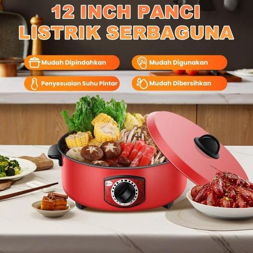 Jual Gemmal- Panci Listrik Serbaguna 12 inch Panci Listrik Besar ...