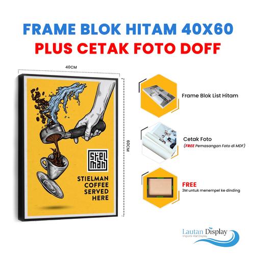 Promo Cetak Foto Besar + Bingkai Cuci Poto Pigura Photo Wall Frame Blok ...