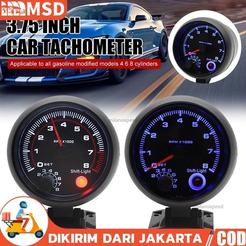 Jual jual 3.75 Universal Mobil Tachometer Tacho Meteran Pengukur LED ...