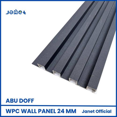 Promo WPC Wall Panel WARNA ABU DOFF 3M | T 300cm dan L 17cm | 2.4cm ...