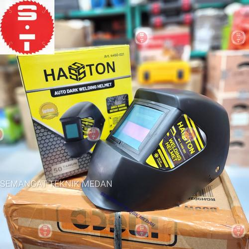 Jual HELM TOPENG KEDOK LAS OTOMATIS WELDING AUTO DARK FULL HASSTON 4450 ...