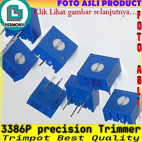 Jual 3386P Trimpot Precision Trimmer 3386 Potensio 1K 2K 5K 10K 50K ...