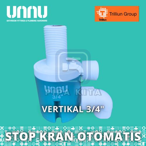 Jual Stop Kran Otomatis Vertikal 3/4" UNNU Keran Pelampung Tandon Toren ...