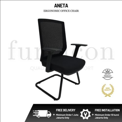 Jual Kursi Kantor Furnicon Aneta Black / Kursi Kerja Kantor Work Office ...