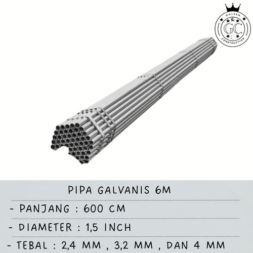 Jual pipa galvanis / perancah pipa scaffolding - 4,4 mm - Kota Surabaya ...