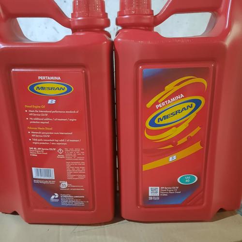 Jual OLI PERTAMINA MESRAN B40 UKURAN 5LITERR SAE40 UNTUK MESIN DIESEL ...