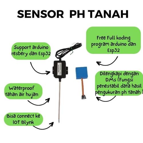 Jual Ready gan Sensor pH Tanah Support Arduino+DMS Esp32 IoT Blynk ...