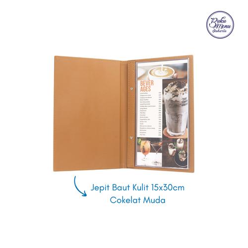 Jual Buku Menu Jakarta - Buku Menu Kulit Jepit Baut Isi Plastik 15x30cm ...