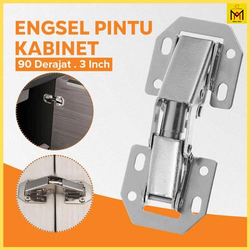 Promo Engsel Pintu Lemari Kabinet Kitchen Set 90 Derajat Overlay Hinge ...