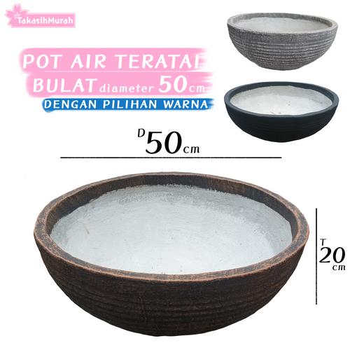 Jual Pot bunga minimalis bulat untuk tanaman air (D= 50cm, T= 20cm ...