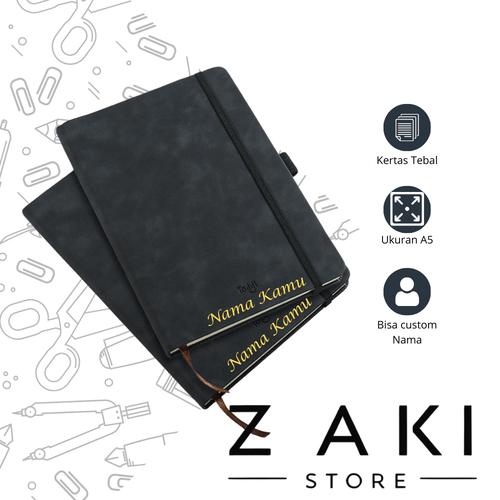 Promo Custom Cetak Nama Notebook A5 Estetik Buku Tulis Agenda Catatan ...