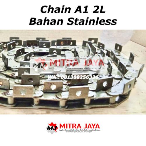 Jual RANTAI C2040 A1 2L STAINLESS DOUBLE PITCH CHAIN CONVEYOR 2040 ...
