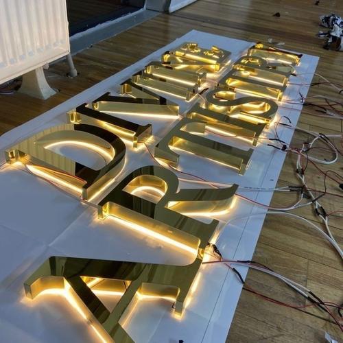 Jual huruf timbul stainless / galvanil / reklame / neon box / akrilik ...