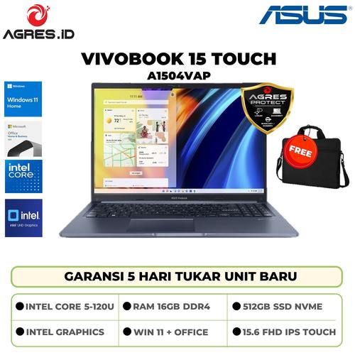 Promo Asus vivobook 15 TOUCH A1504VAP CORE 5 120U Ram 16GB 512GB W11+OHS 15.6FHD VIPS - Unit ...