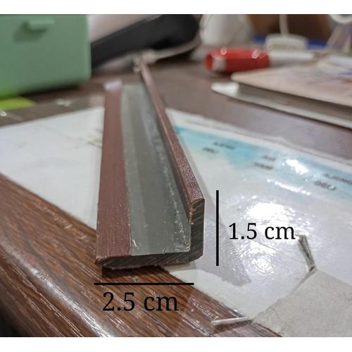 Jual [READY] List Siku L PVC Solid Step Nosing Tangga PVC Panjang 2,4m ...