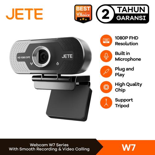 Promo Webcam JETE W7 Full HD 1080 Mic Built In Widescreen View - Garansi Resmi 2 tahun - Jakarta ...