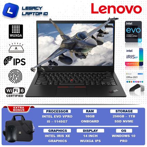 Jual Laptop Lenovo Thinkpad X1 Carbon Intel Evo VPro i5 1145G7 Ram 16GB 1TB SSD WUXGA IPS Win 10 ...
