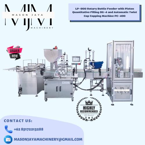 Jual LP-800 Rotary Bottle Feeder with Piston Quantitative Filling DG-4 ...