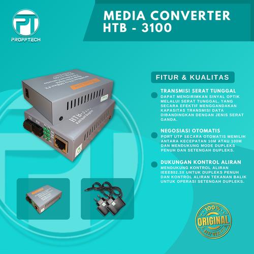 Promo Media Converter Gigabit HTB SFP Fiber Ethernet 1000Mbps - Jakarta ...