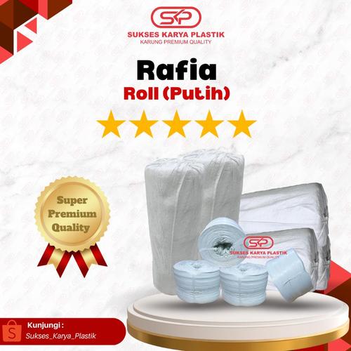 Jual TALI RAFIA PUTIH 5 KG TALI PLASTIK RAFIA PUTIH 5KG TALI LOSAN ...